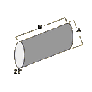 Angle Cut Cylinder 3/16 X 3/8 SF Ceramic Media, 50 lbs